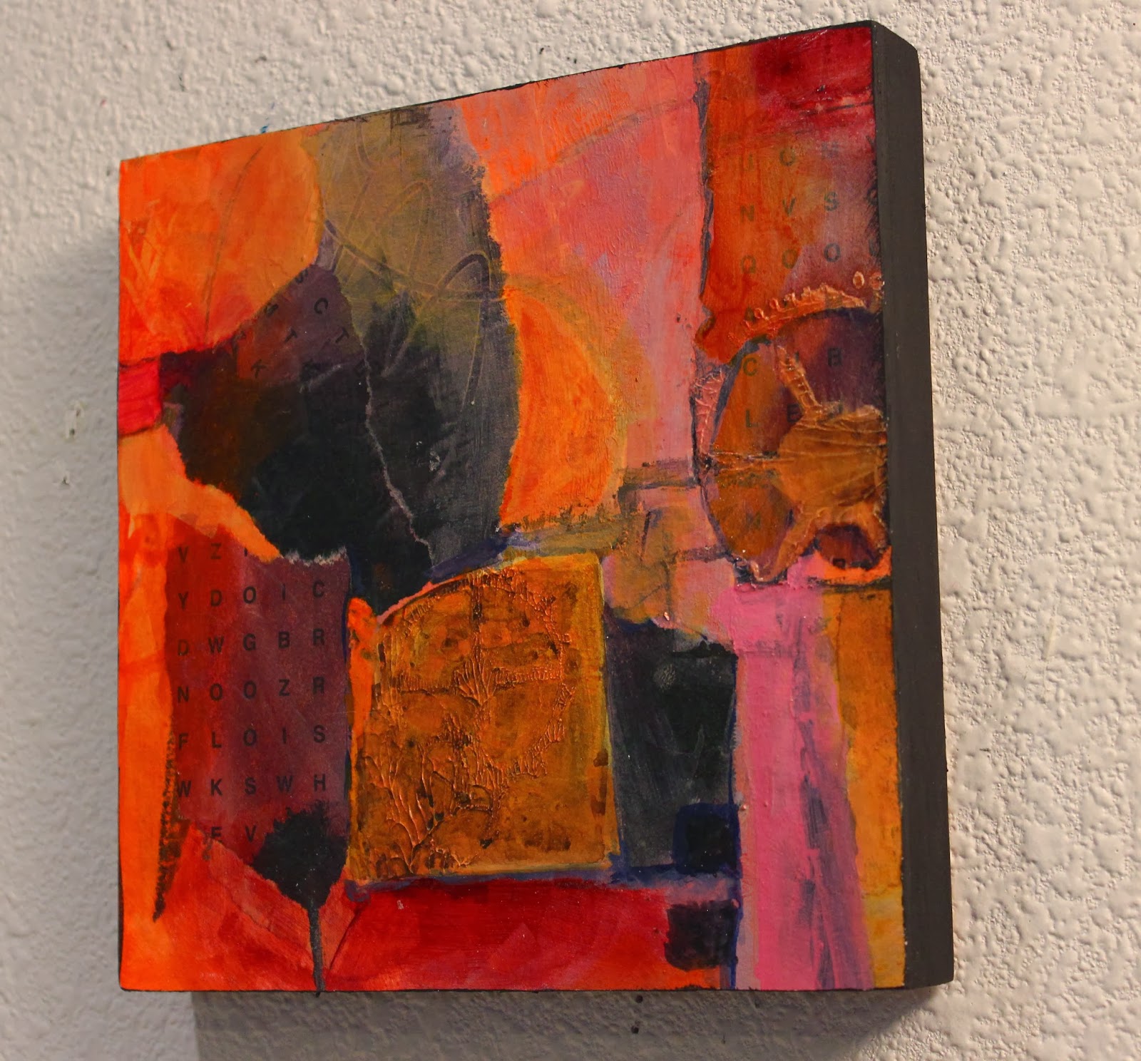 CAROL NELSON FINE ART BLOG: "Layers 3" mixed media abstract collage ...