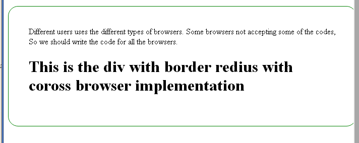 Css Border Radius For All Browsers