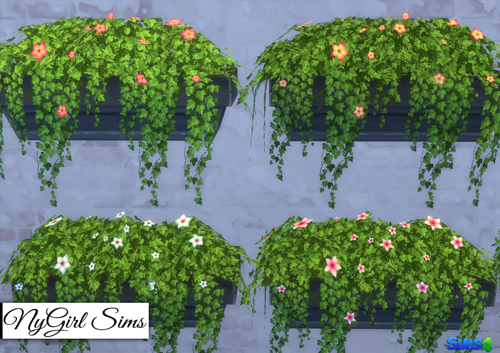 NyGirl Sims 4: Windowbox of Superiority Recolors