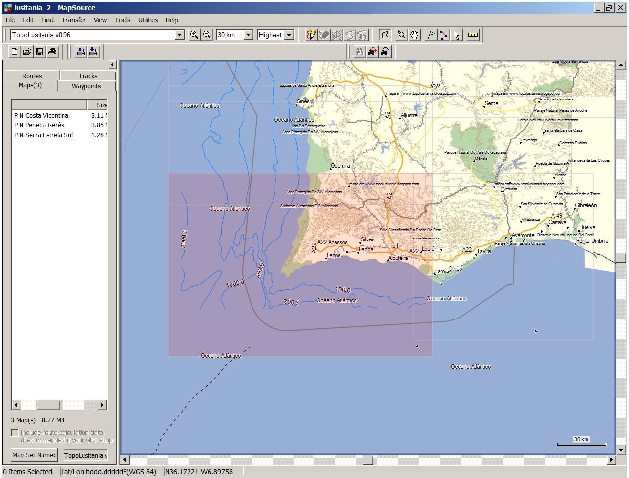 TopoLusitania - Mapa Topográfico de Portugal para GPS em formato Garmin ...
