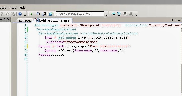 My Small SharePoint World : Powershell Scripts