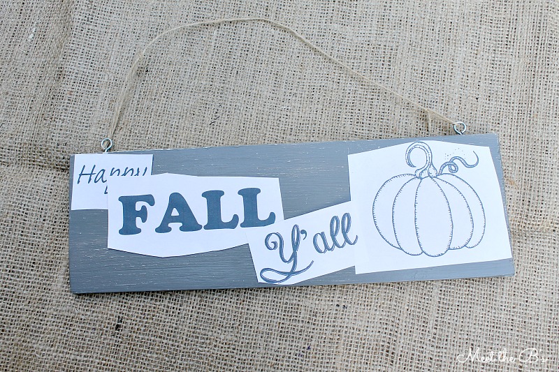 Painted Fall Sign- Happy Fall Y'all! | The Inspired Hive