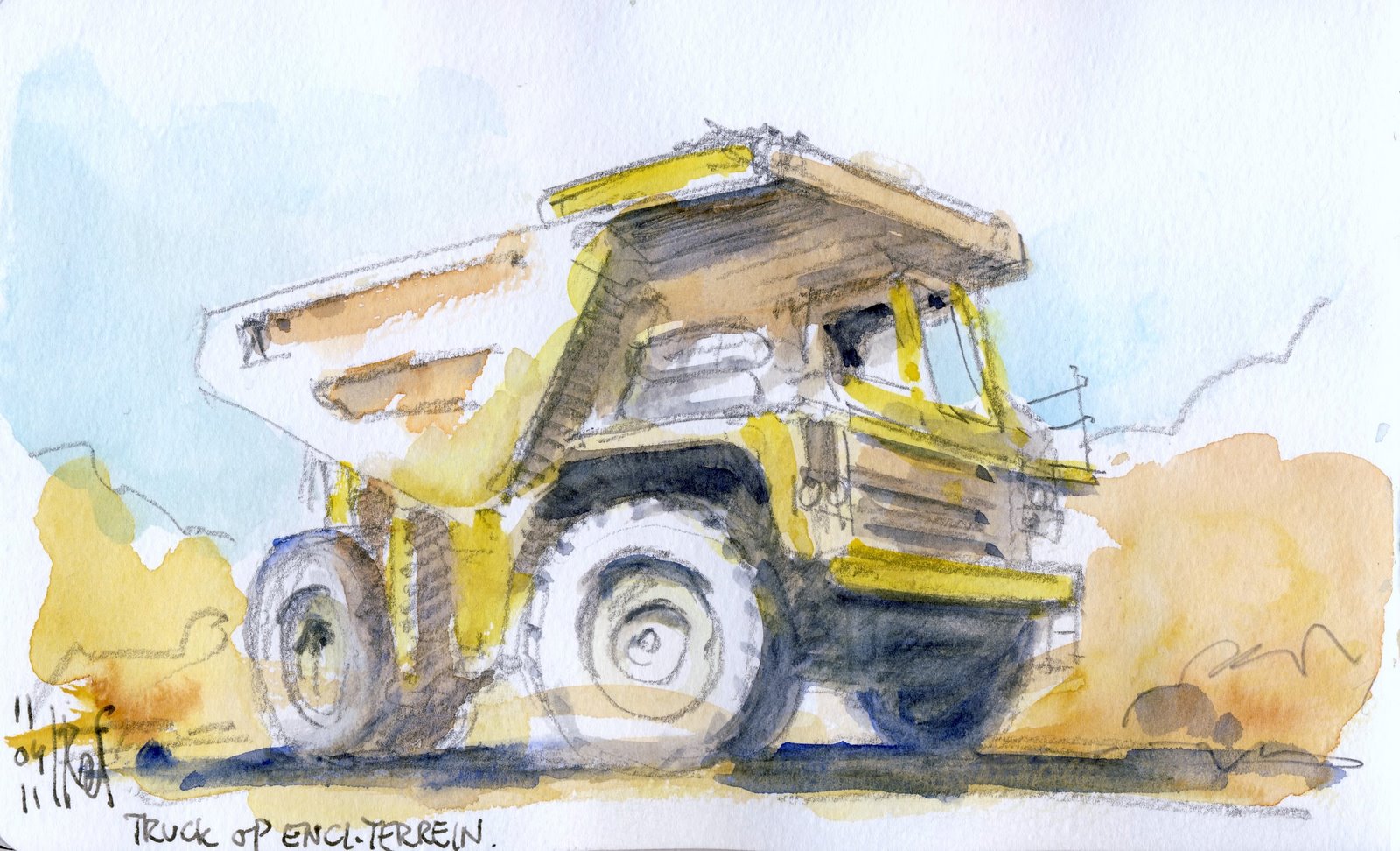rene fijten sketches: Quarry truck