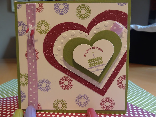 Happiness is Homemade: Heart Birthday Card