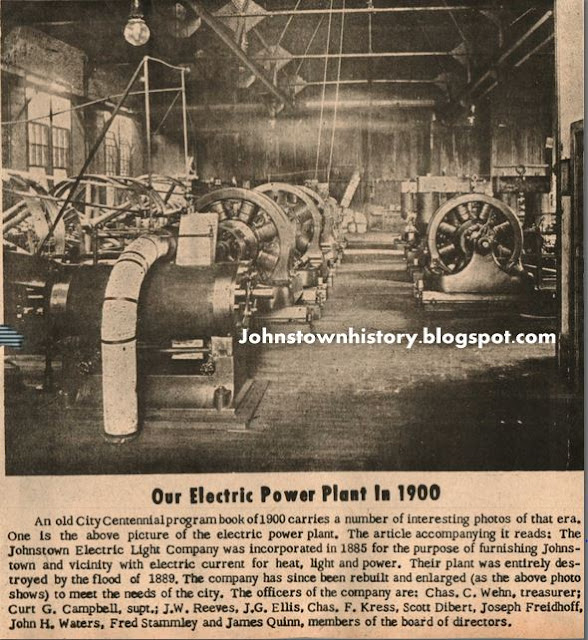 Vintage Johnstown: Power Plant- 1900