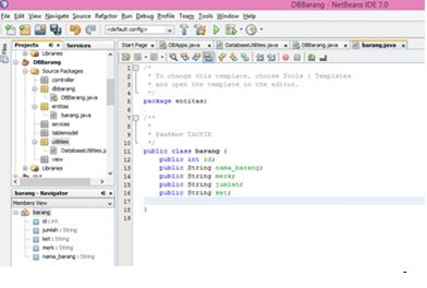 data base di oracle: Tutorial Membuat Aplikasi Inventaris Berbasis Java ...