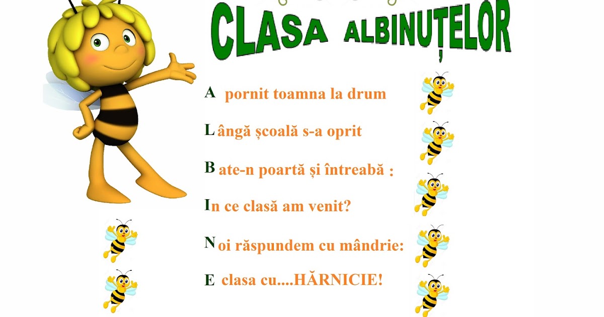 Lumea lui Scolarel...: Clasa albinuțelor (material pentru decorarea ...