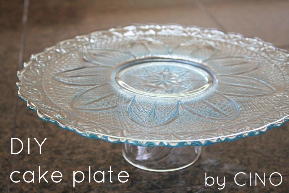 DIY cake plate