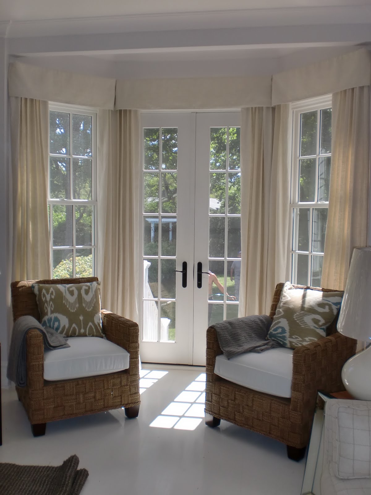 Jeanne Salucci | Interior Design: Window Treatments: Linen french pleat ...