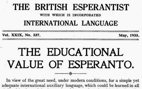 Tolkien collection: The Educational Value of Esperanto: The word of ...