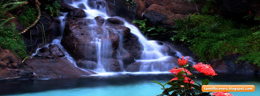 My India FB Covers: Waterfall - Nature FB Cover