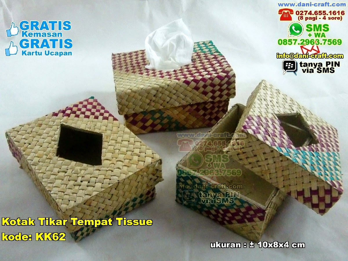 Box Tempat Tissue Kotak Anyaman Pandan | Souvenir Pernikahan