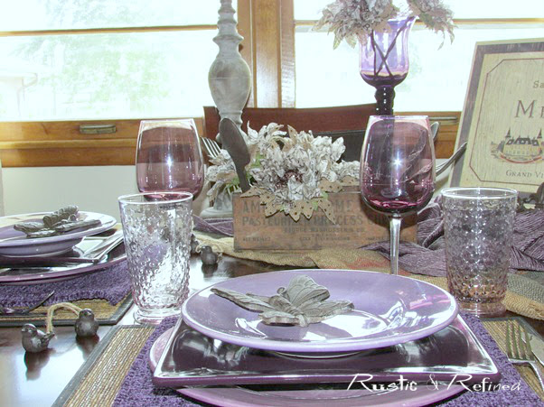 Purple Overload Tablescape | Rustic & Refined