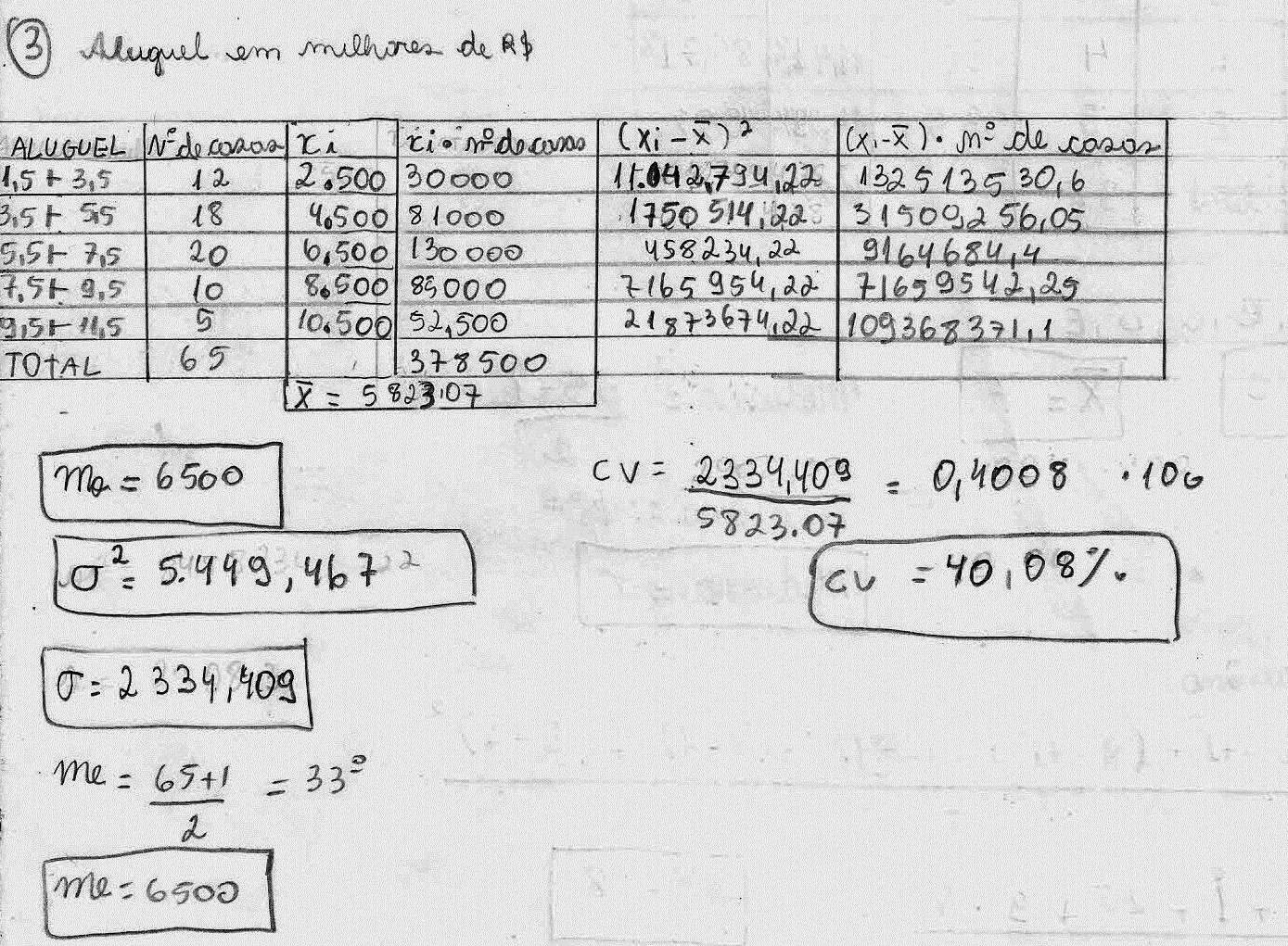 Exercicios De Estatistica Resolvidos Media Mediana E Moda - EDUCA