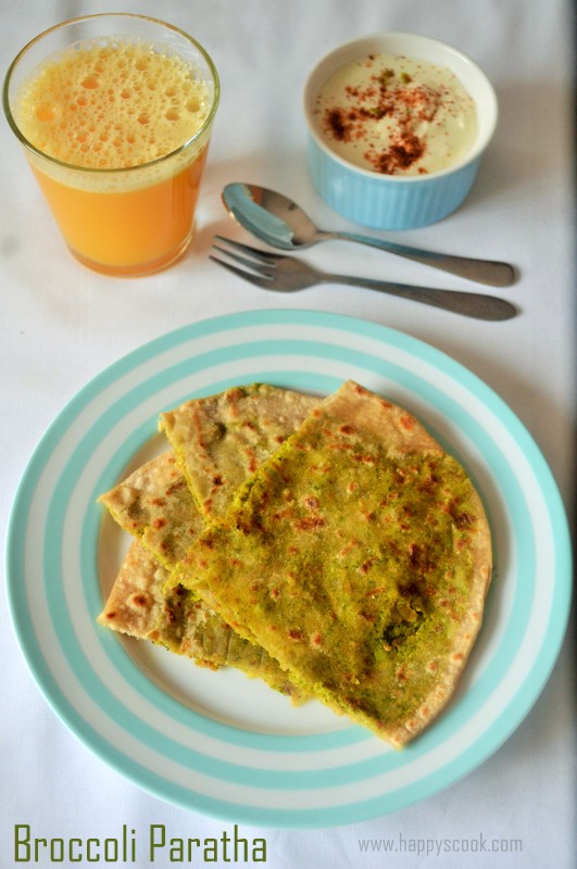 Broccoli Paratha Recipe | Stuffed Broccoli Paratha | Indian Broccoli ...