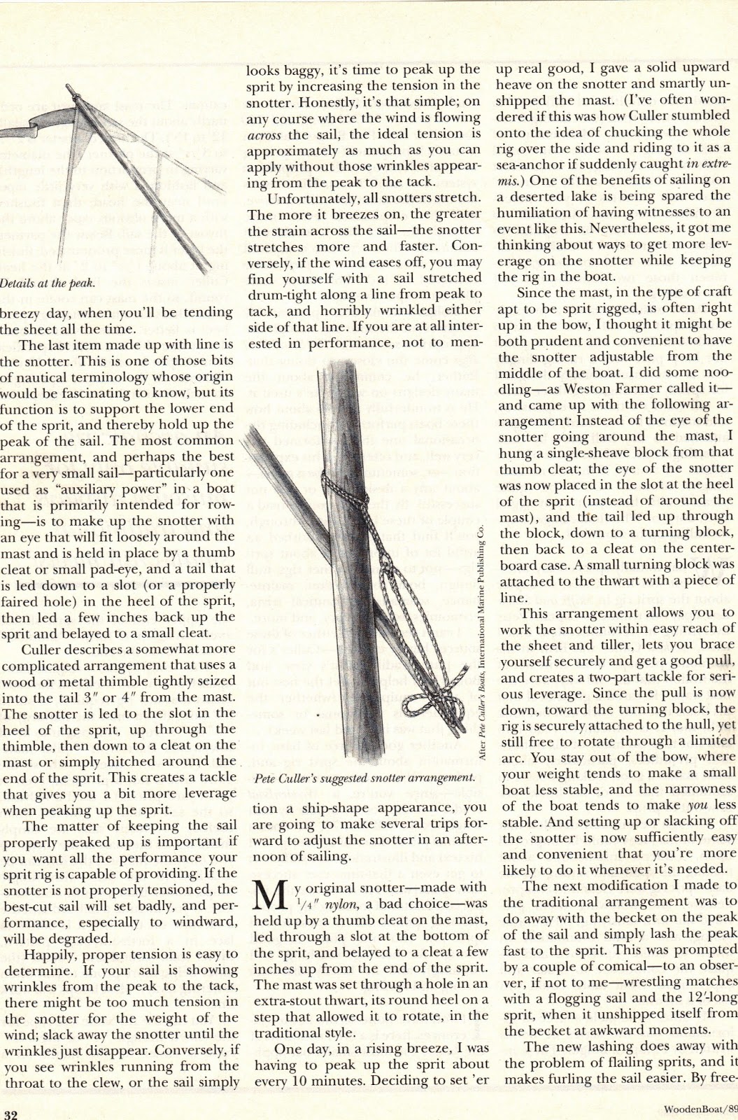 Huffin & Puffin Plans & Projects: PUFFIN Sprit Rig