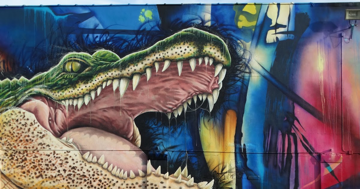 Houston in Pics: UHD Gator Wall Mural