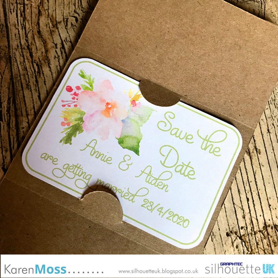 Silhouette UK: Save the Date fridge magnets using Adhesive Magnet Sheets
