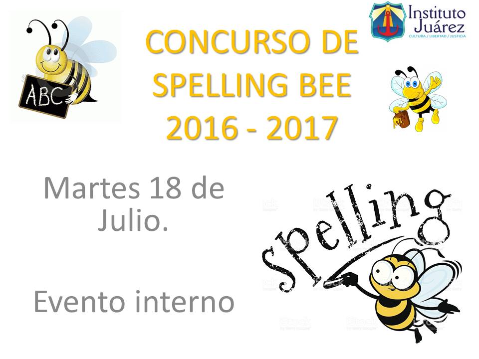 Instituto Juárez 1° Primaria: Concurso de spelling bee