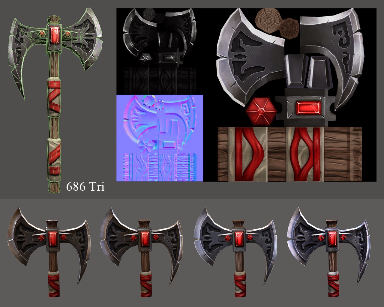Game Art: Dota 2 Axe Weapon