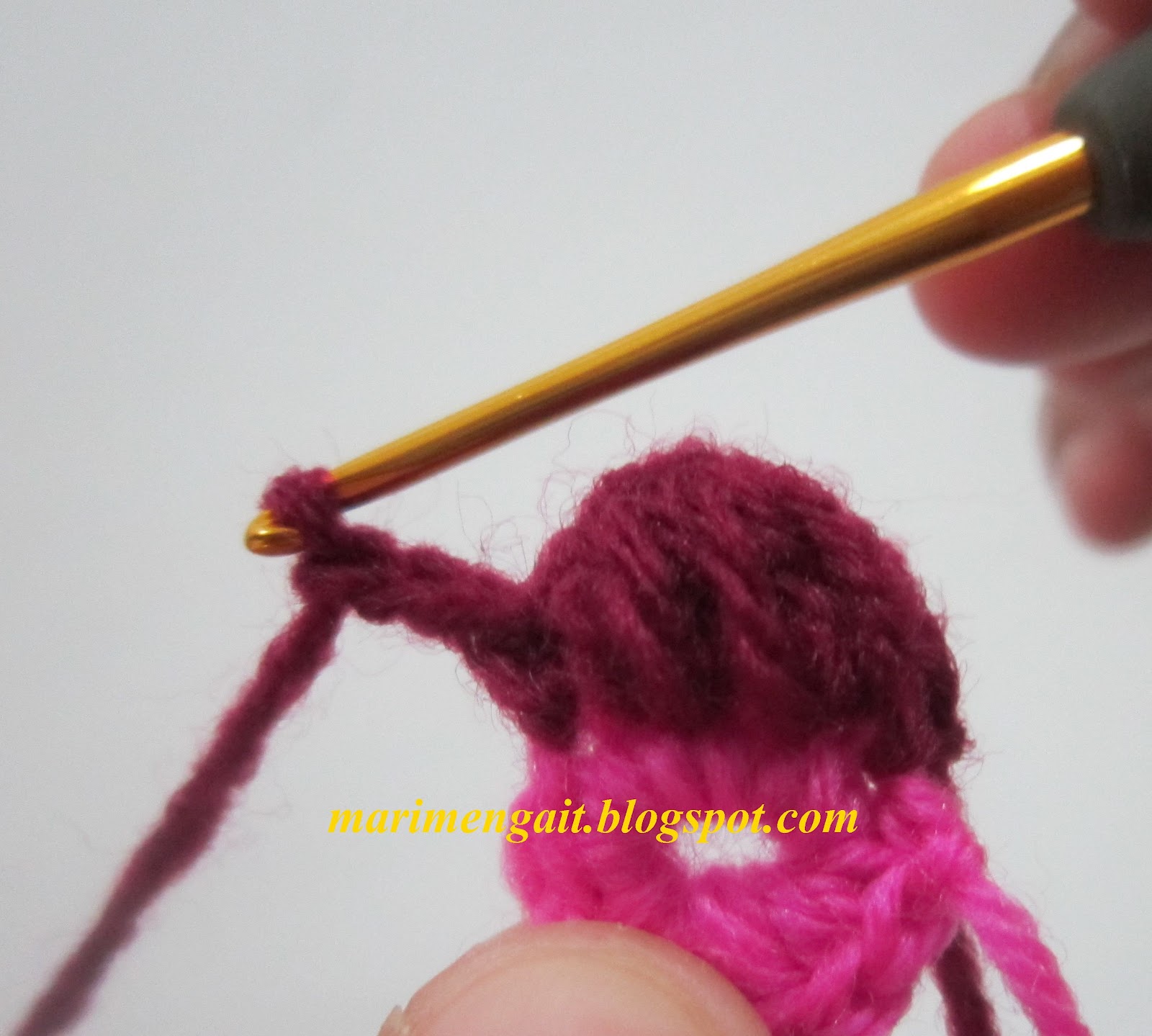 PROJEK 2 : MENGAIT BUNGA BERKELOPAK (PETAL PUFF) ~ Mari Belajar Mengait....