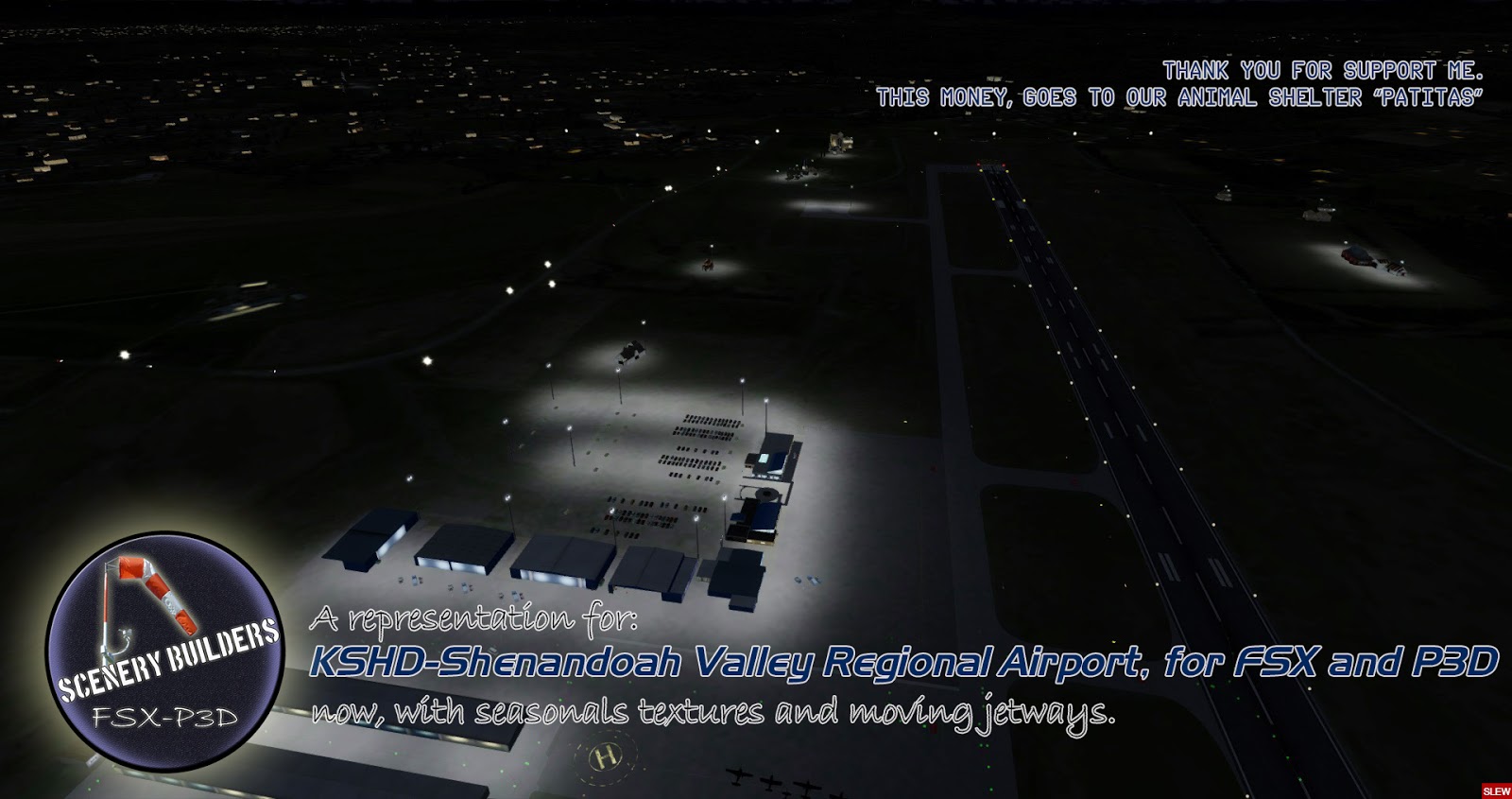FSX, P3D, MSFS scenerybuilders.: KSHD-Shenandoah Valley Regional ...