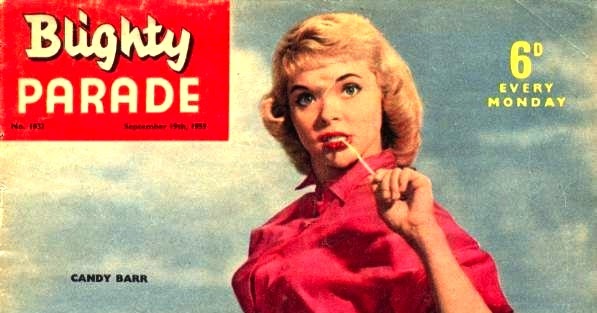 Candy Barr: BLIGHTY! Candy Barr Crosses the Pond