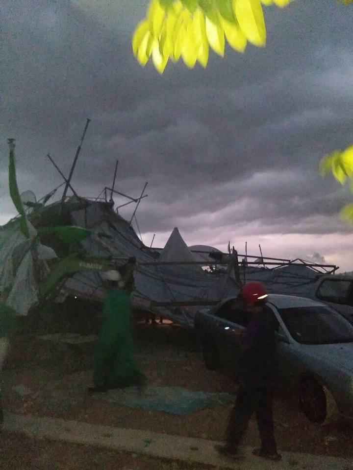 KERENGGA: Video dan 11 Gambar angin ribut yang melanda kawasan Muktamar ...