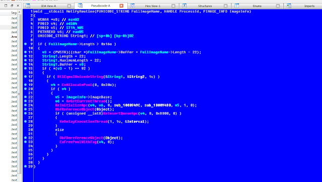 Kernel Injection code by reversing Sirifef aka max++ infamous rootkit
