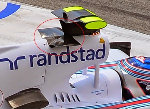 Bridgland Tech F1: Hungary Tech Corner: Williams Roll-Hoop Winglet