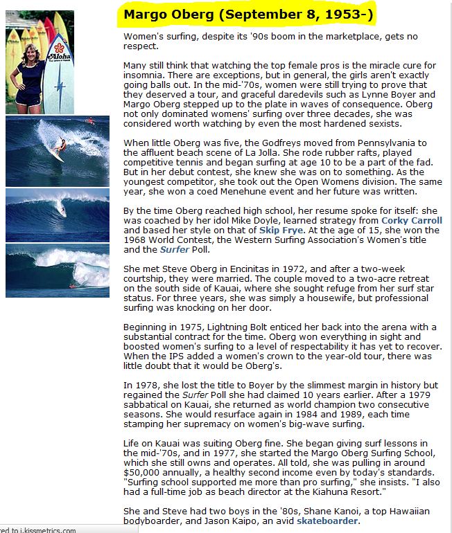 Welcome to Mossad-ALF´s funny little blog...: FEMALE SURFERS 1953 margo ...