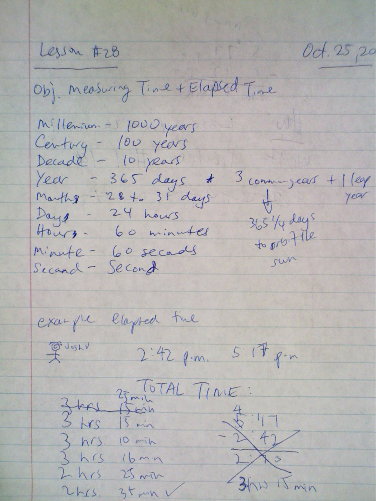 Mr. Goh's 5th Grade Class: Math Lesson #28 Notes