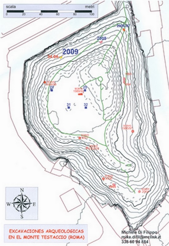 LA MEMORIA DE CLÍO: Monte Testaccio, la colina de las ánforas
