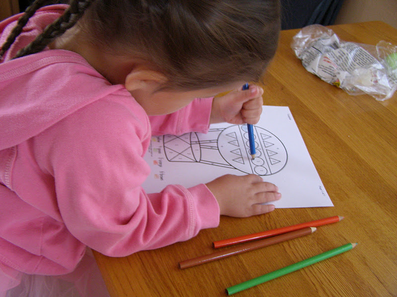 (Home)School of the Blogosphere: Hot Air Balloon Preschool Corner