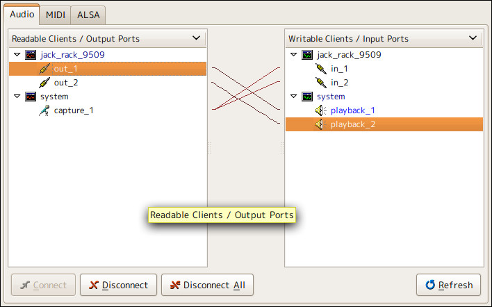 Headboard Monster: JACK を使用した Linux における柔軟な音声編集