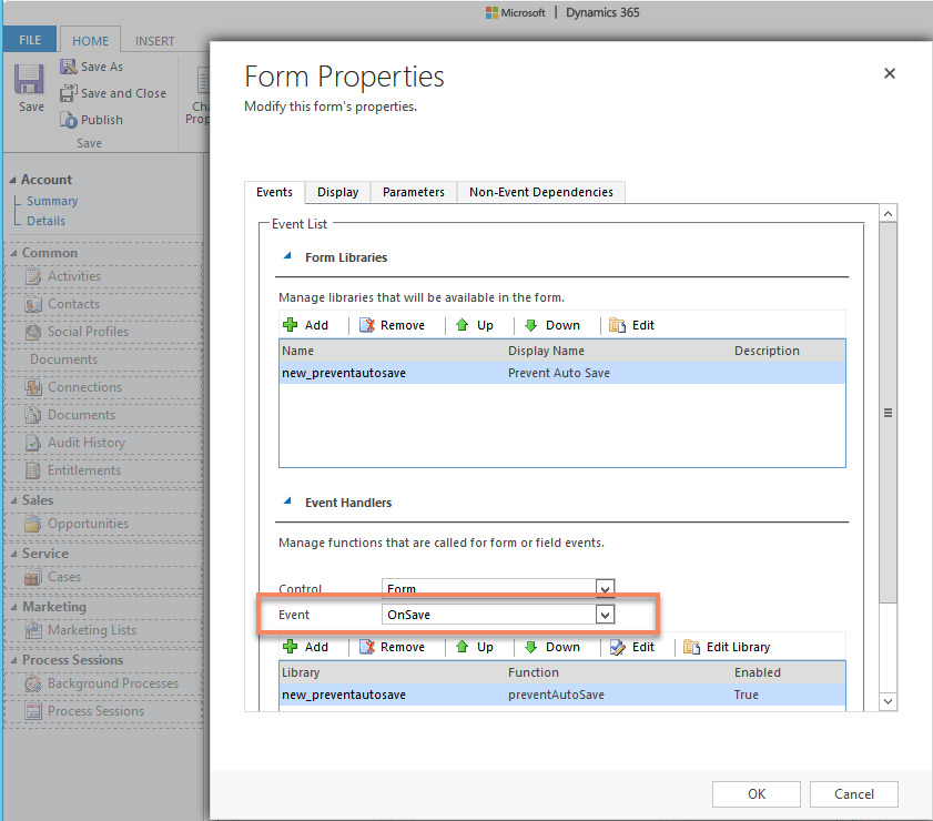 Dynamics 365 - CRM: Dynamics 365 - Auto Save