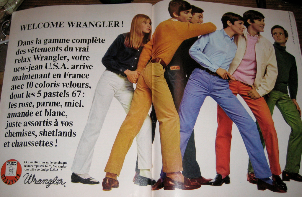 gear boutique: Wrangler jeans ads 1963-1969