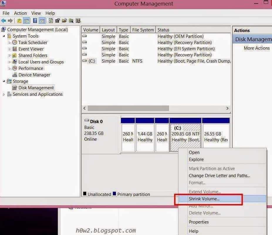 Divide Hard Disk Windows 8 - Computer & smartphone Tips Trick