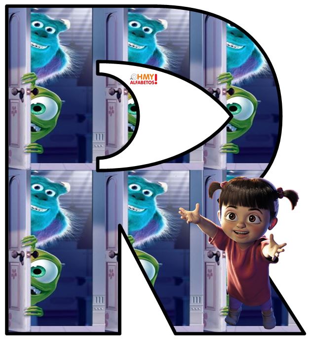 Alfabeto de Monstruos S.A. con Boo. - Oh my Alfabetos!