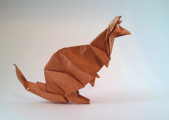 origami kangaroo for kids ~ easy origami instructions for kids crafts