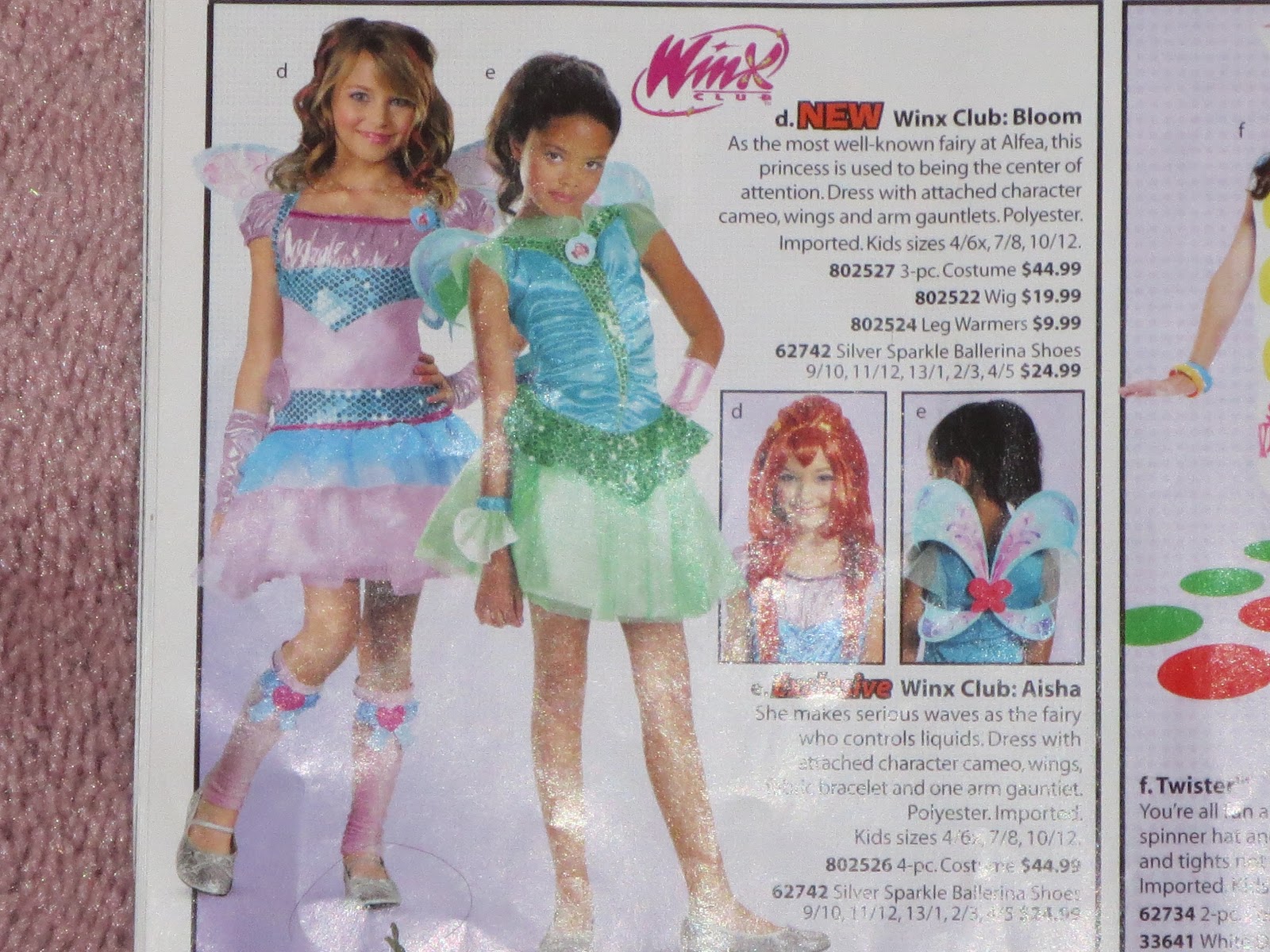 Cynthia's Winx Blog: Bloom And Aisha Halloween Costumes Featured In ...
