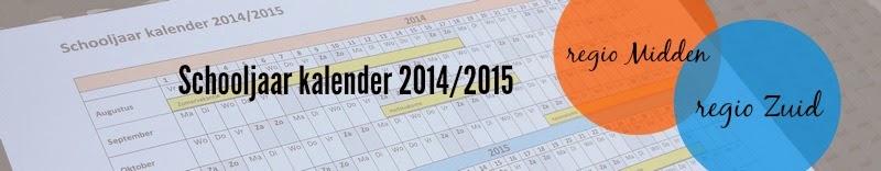 Juf Jaydee: Nu ook: Schooljaar kalenders regio Midden en Zuid