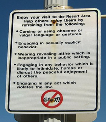 Tidewater Log: Curse of the Meaningless Signs