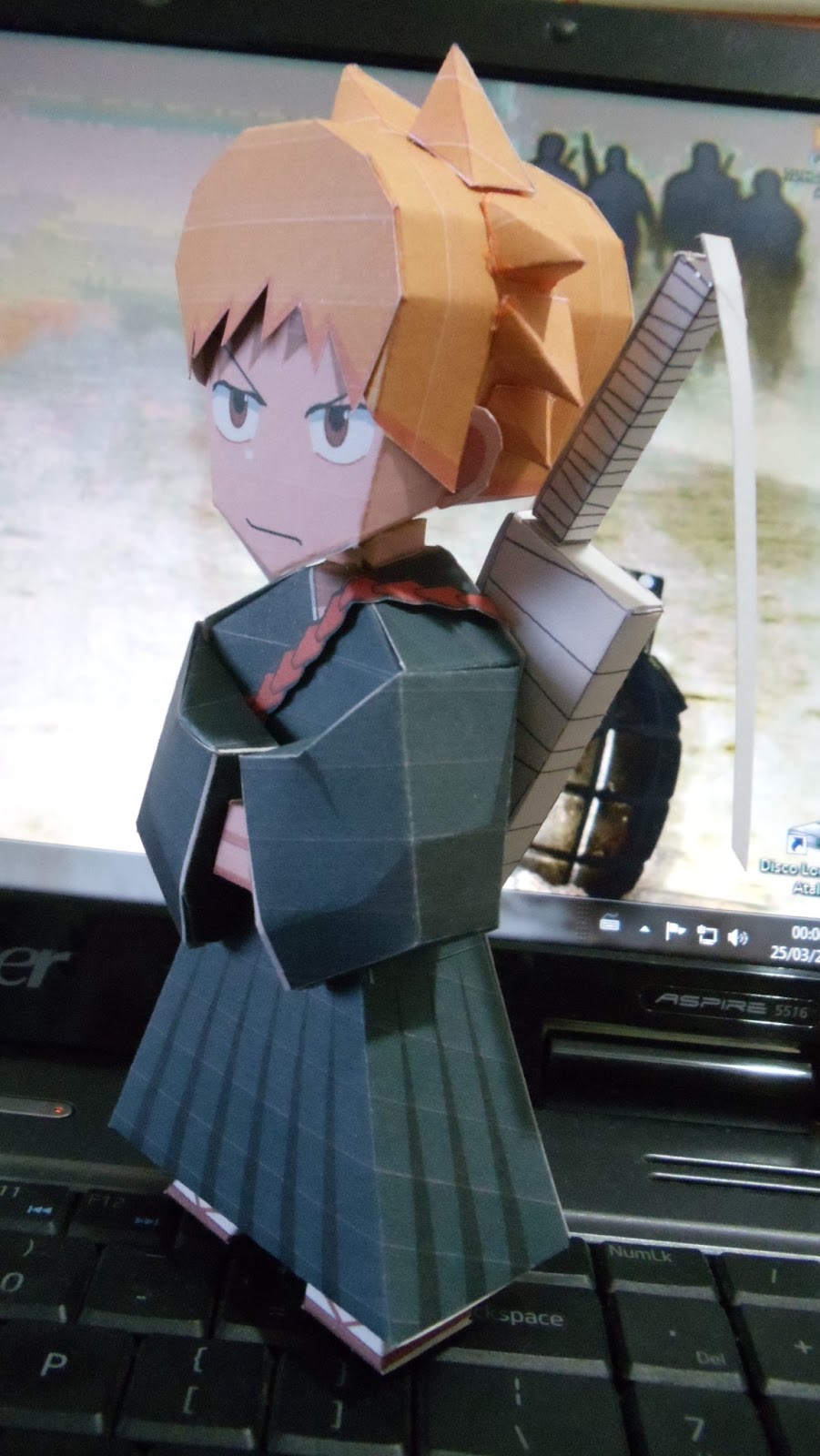 Hobbies & Coleções: Papercraft do Kurosaki Ichigo (anime BLEACH)