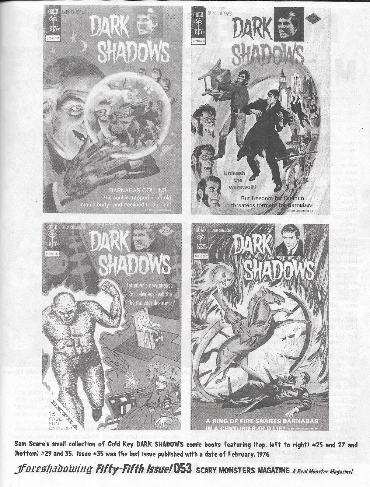 Shadows on the Wall: An Online Dark Shadows Fanzine: Scary Monsters ...