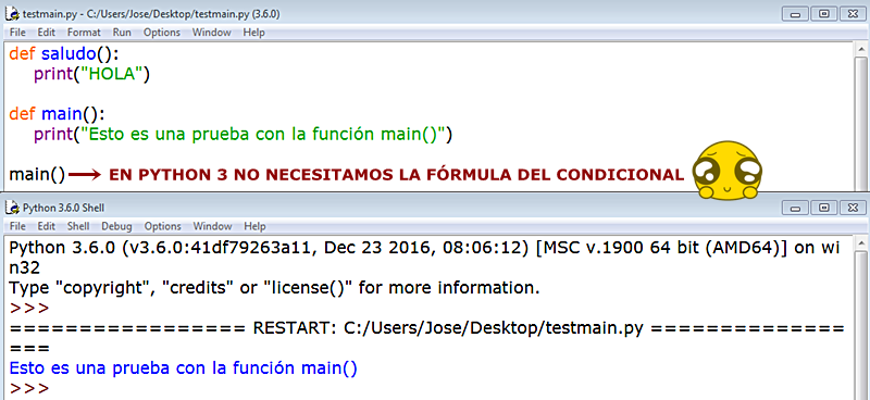 APRENDER A PROGRAMAR CON PYTHON: LA FUNCIÓN MAIN()