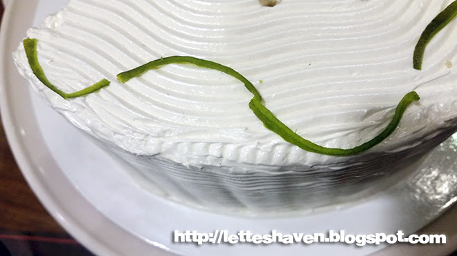 Lette's Haven: Dayap Chiffon Cake of The Chocolate Kiss Cafe