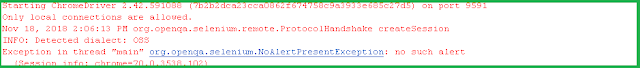 Different Types Of Exceptions In Selenium Webdriver Selenium Webdriver Tutorial Selenium