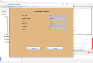 Student Attendance Management system Java Project With Database Free ...