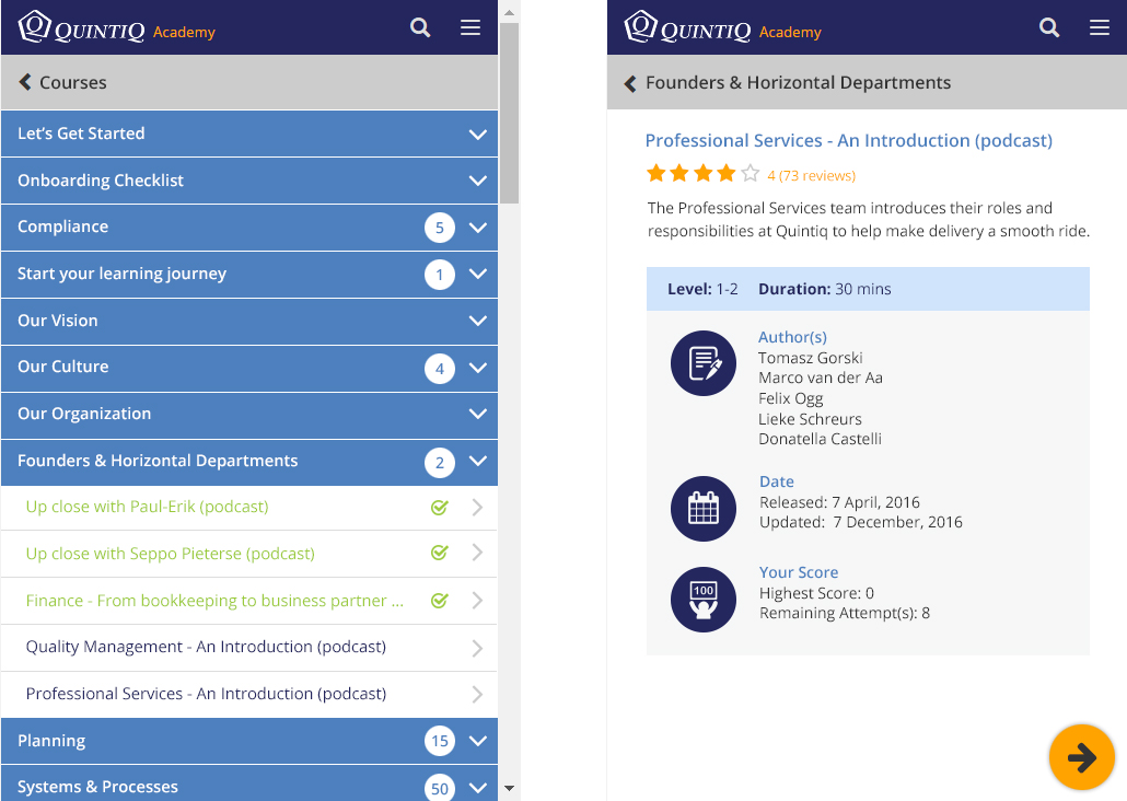 Quintiq Academy mobile ~ MeiLing's Creation